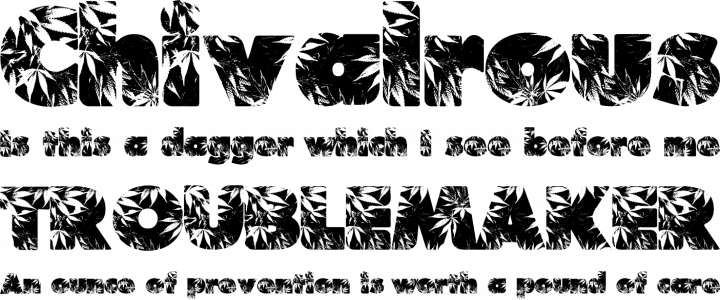 Marijuana | Font Zillion